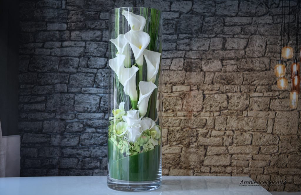 Real touch flower arrangement | Preserved Floral Arrangements & Silk ...