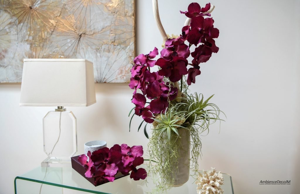 Realistic Vanda Orchid Arrangement | Preserved Floral Arrangements ...