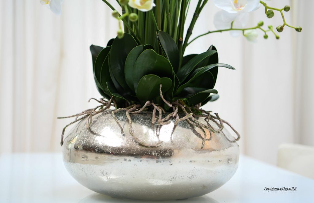 Orchid table arrangement | Preserved Floral Arrangements & Silk Flowers