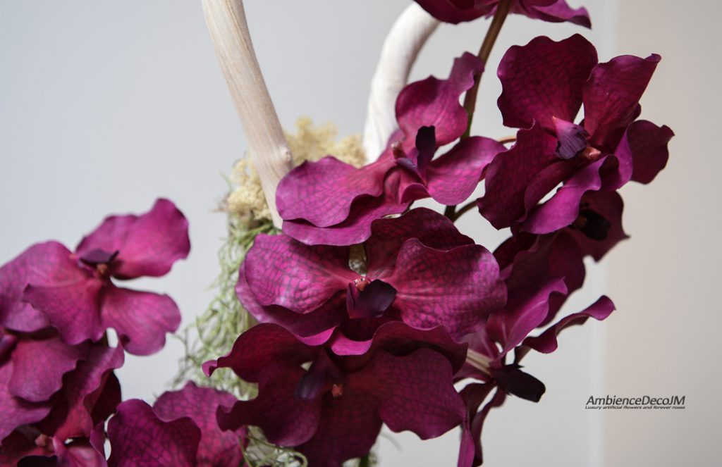 Realistic Vanda Orchid Arrangement | Preserved Floral Arrangements ...