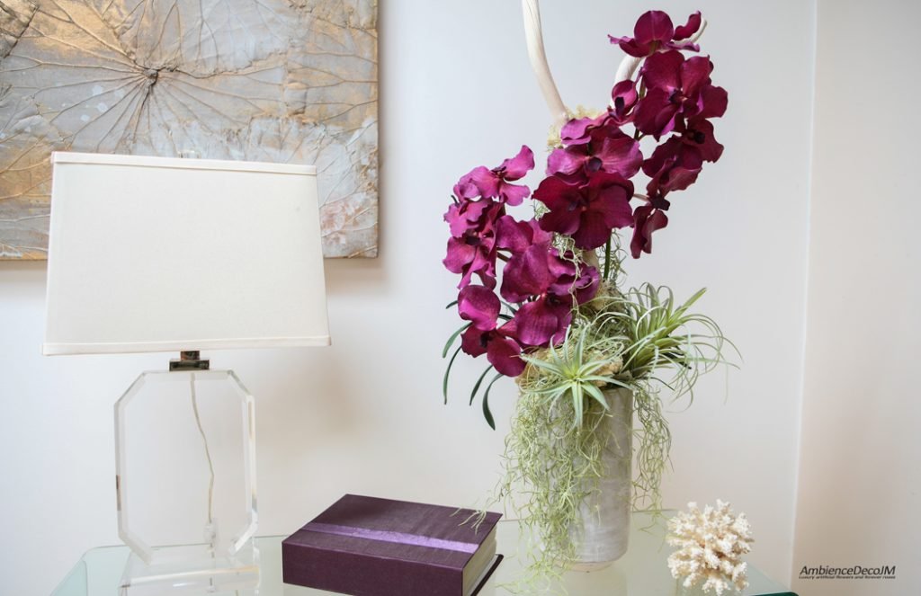 Realistic Vanda Orchid Arrangement | Preserved Floral Arrangements ...