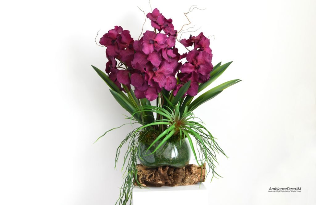 Luxury Orchid Table Arrangement | Preserved Floral Arrangements & Silk ...